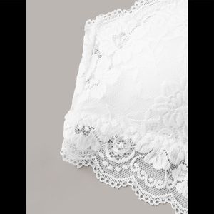 Tops | Plus Floral Lace Criss Cross Bralette | Poshmark